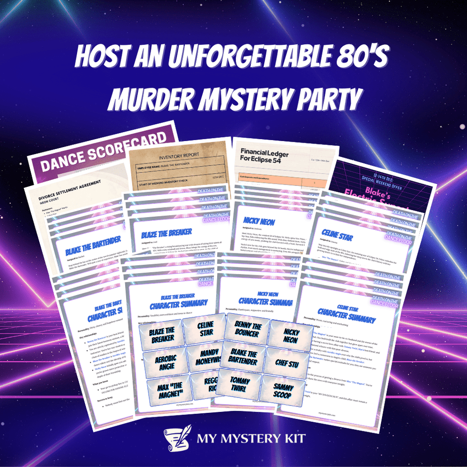 Customizable Murder Mystery Kits - Dinner Party Games | My Murder ...