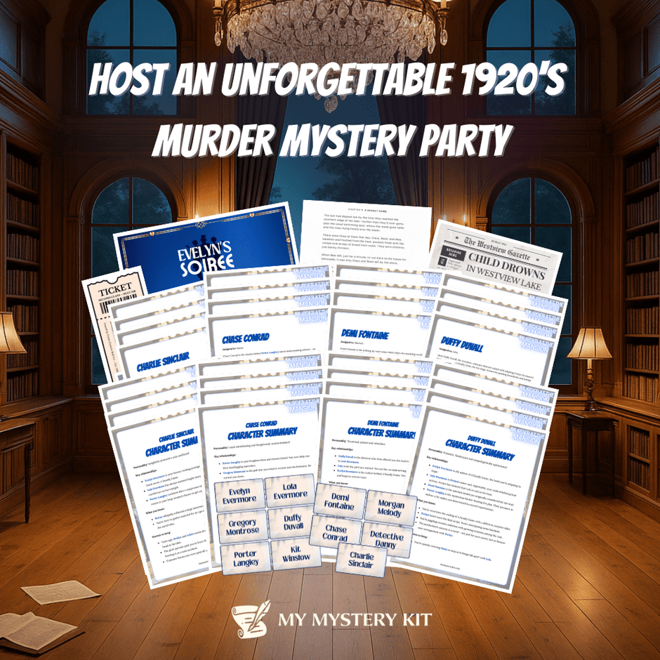 Customizable Murder Mystery Kits - Dinner Party Games | My Murder ...
